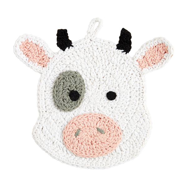Farm Animal Crochet Trivet - Linabella