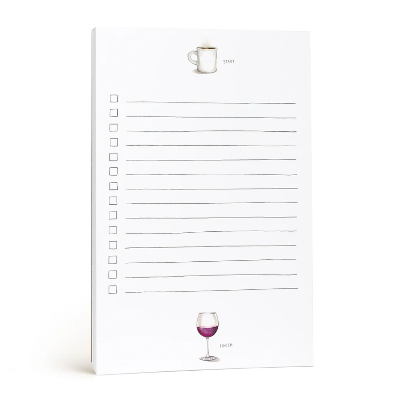 Start & Finish Lined Notepad - Linabella