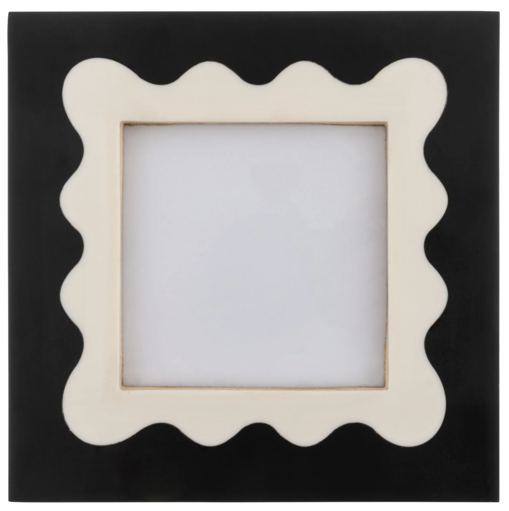Black and White Squiggle Picture Frame - Linabella